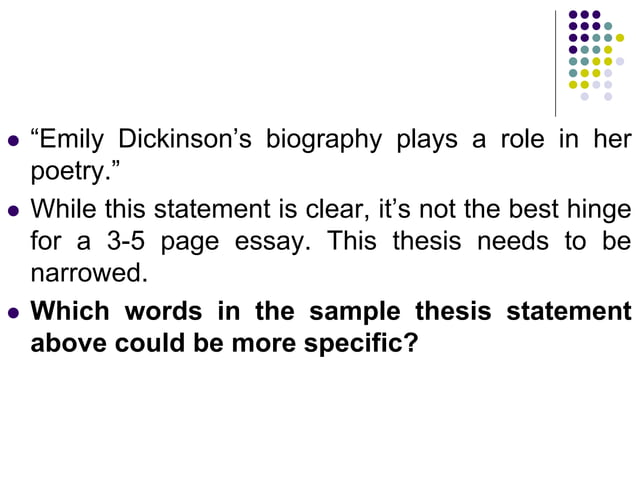 Elements of an essay | PPT