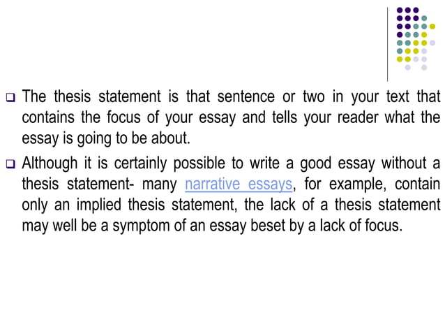Elements of an essay | PPT