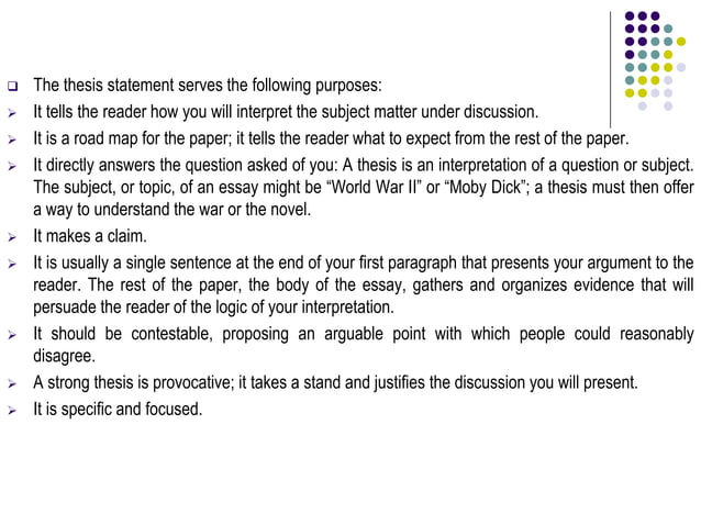 Elements of an essay | PPT