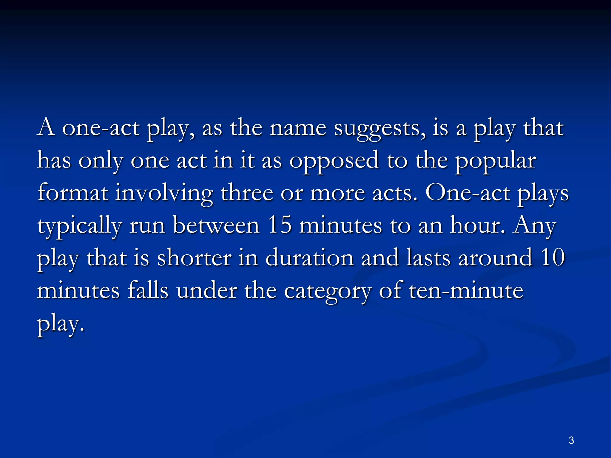 Elements of a one act play.ppt