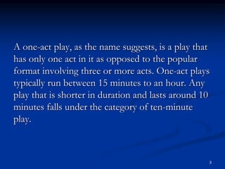 Elements of a one act play.ppt