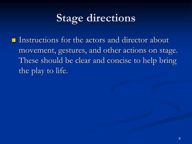 Elements of a one act play.ppt