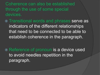 Elements of a Paragraph | PPTX