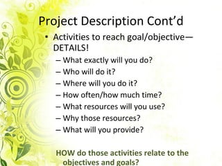 Elements of a proposal | PPT