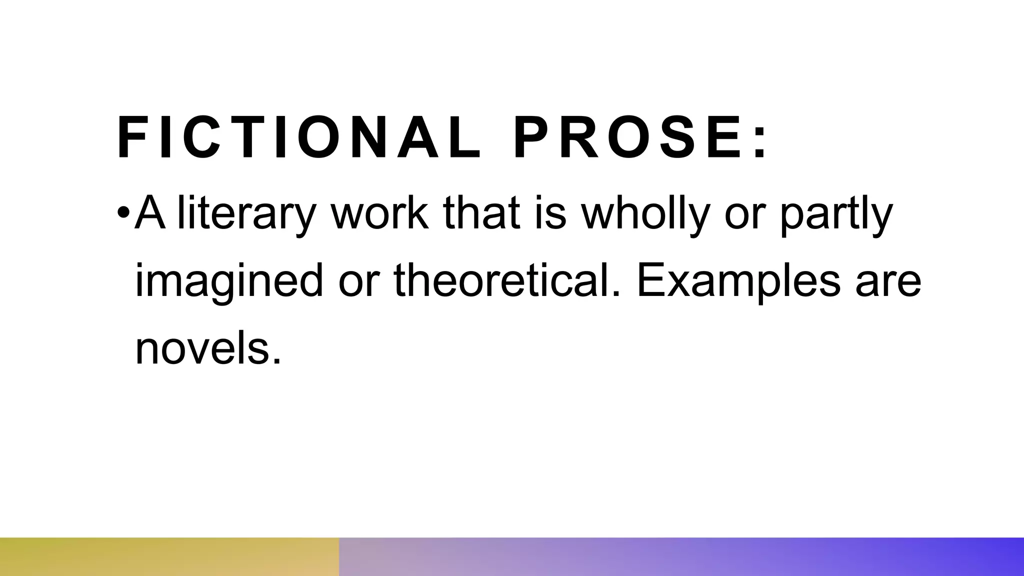 Elements of a Prose | PPTX