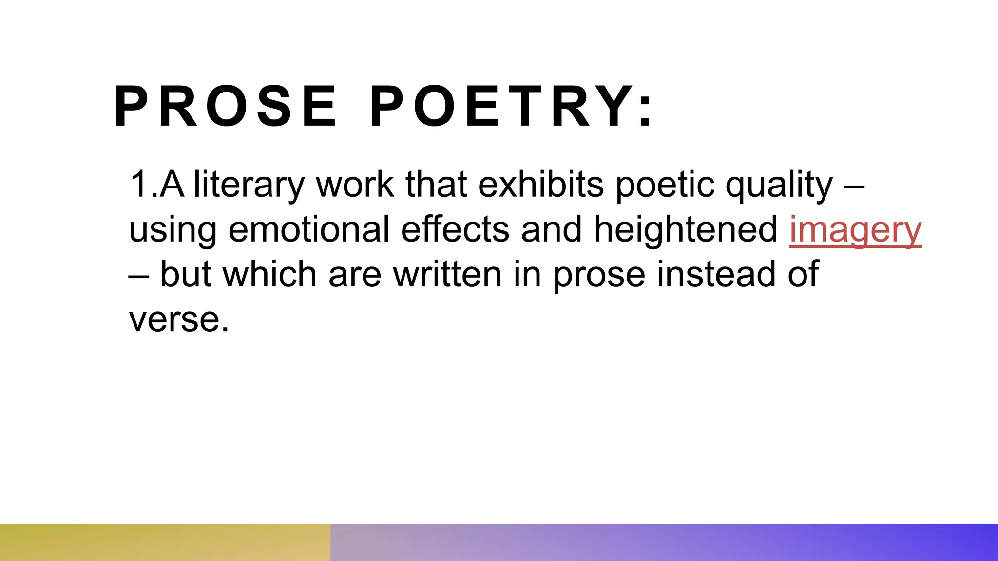 Elements of a Prose | PPTX