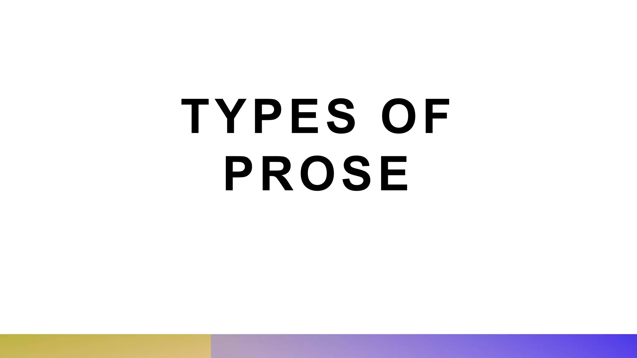 Elements of a Prose | PPTX