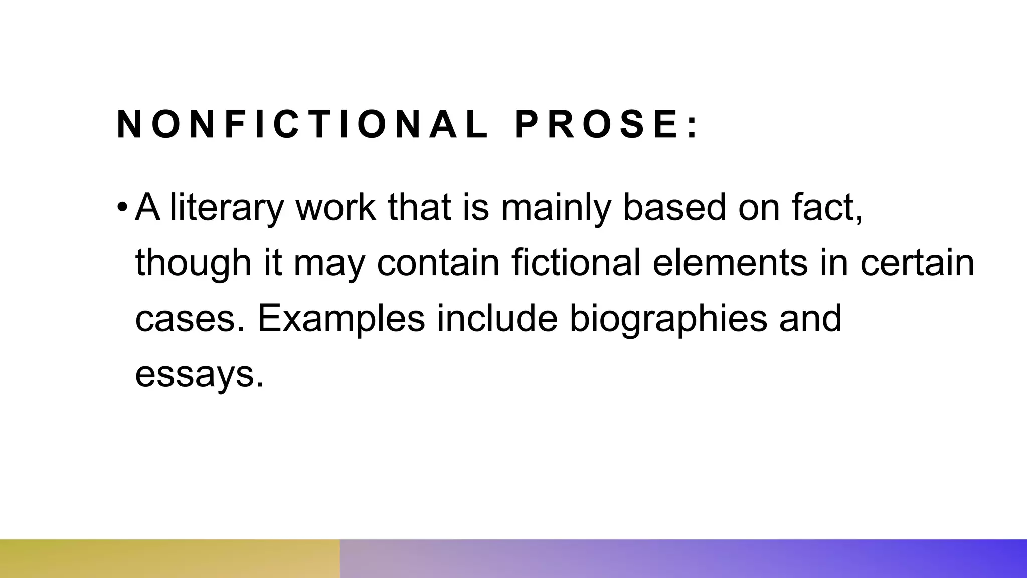Elements of a Prose | PPTX