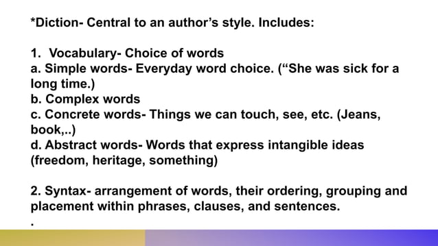 Elements of a Prose | PPTX