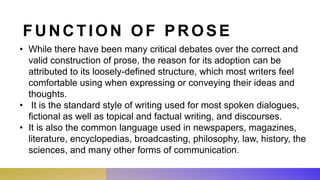 Elements of a Prose | PPTX