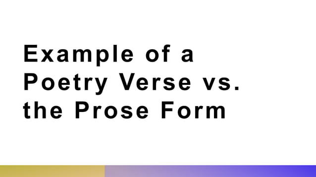 Elements of a Prose | PPT