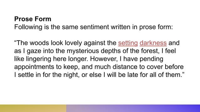 Elements of a Prose | PPTX