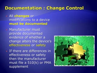 Elements of a Quality System for Medical Devices | PPTX