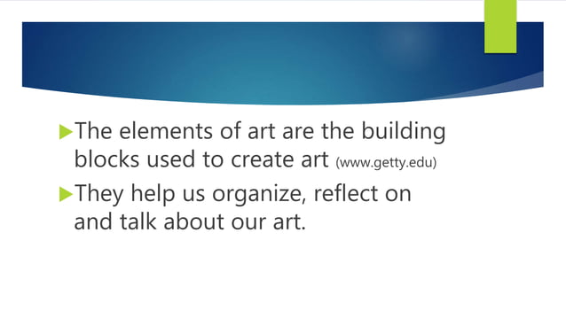Elements of art | PPT