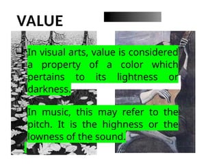 ELEMENTS OF ART - LESSON 2 The seven elements of art are line, shape ...