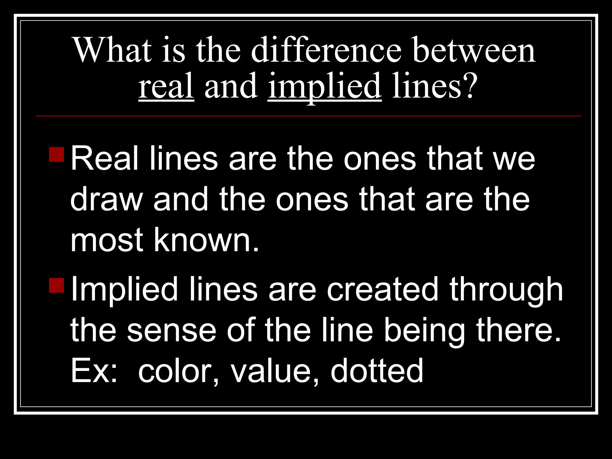 Elements of Art: LINE | PPT