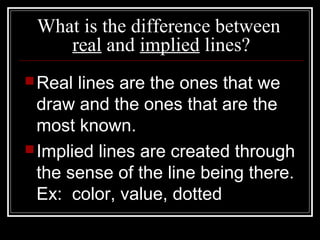 Elements of Art: LINE | PPT