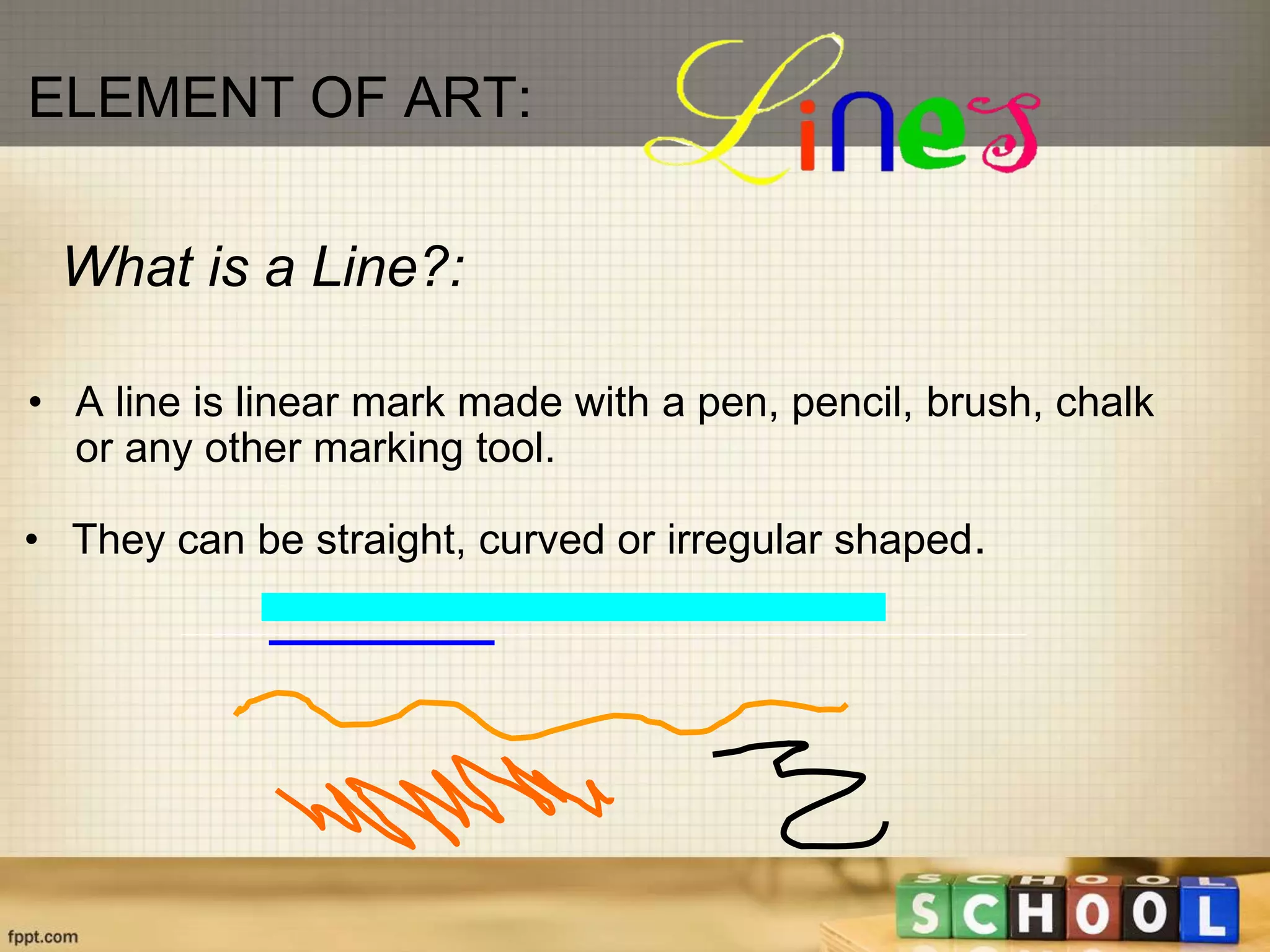 Elements of art- Lines | PPT