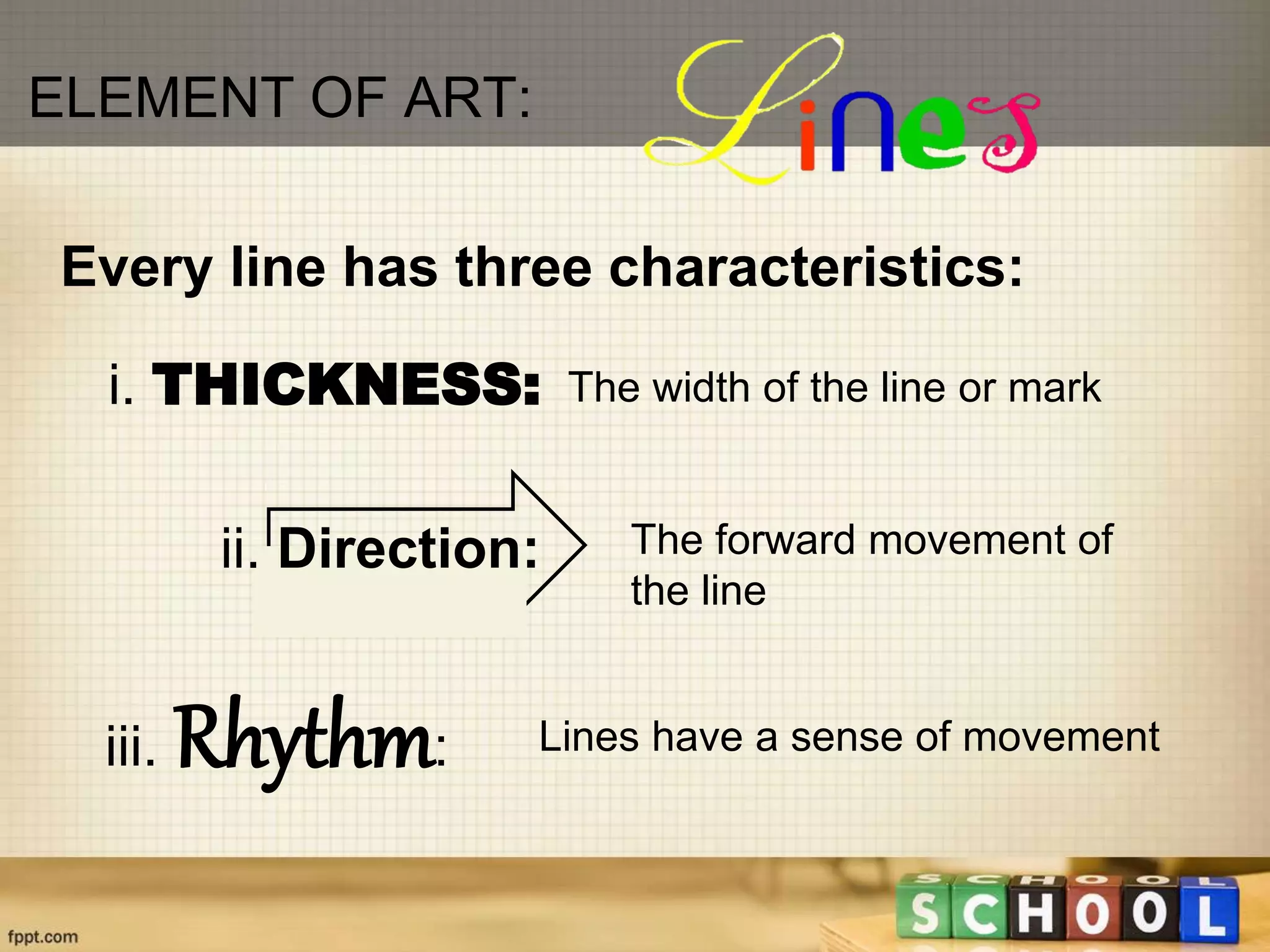 Elements of art- Lines | PPT