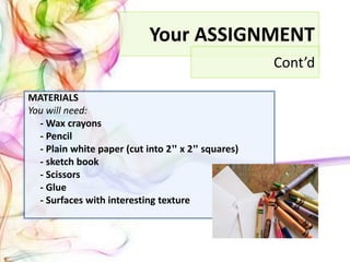 Element of art - texture | PPTX