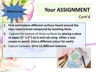 Element of art - texture | PPTX