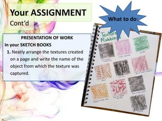 Element of art - texture | PPTX