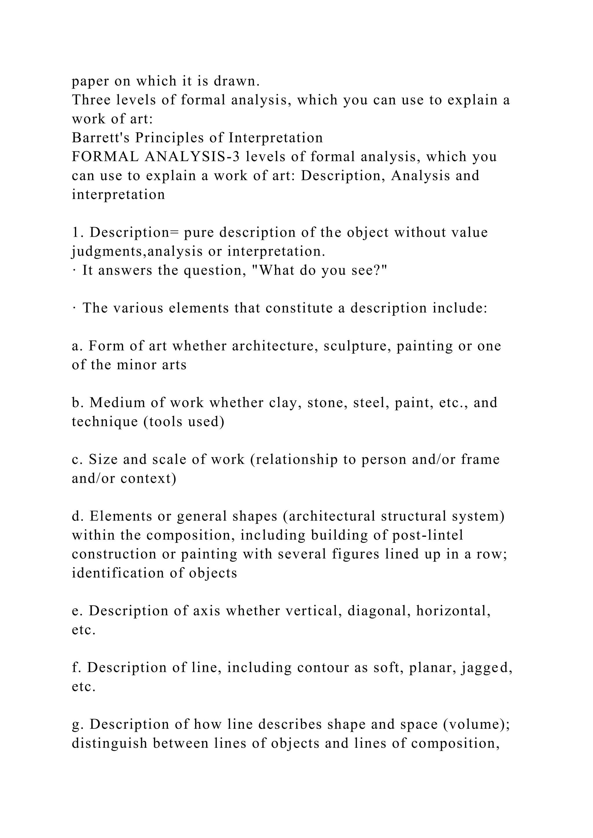 Elements of Art Form Line Shape Color Texture Space ValueForm.docx