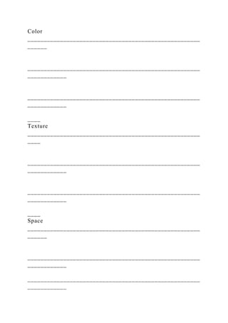 Elements of Art Form Line Shape Color Texture Space ValueForm.docx