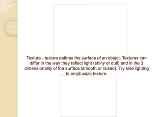 Elements of art in photography | PPT