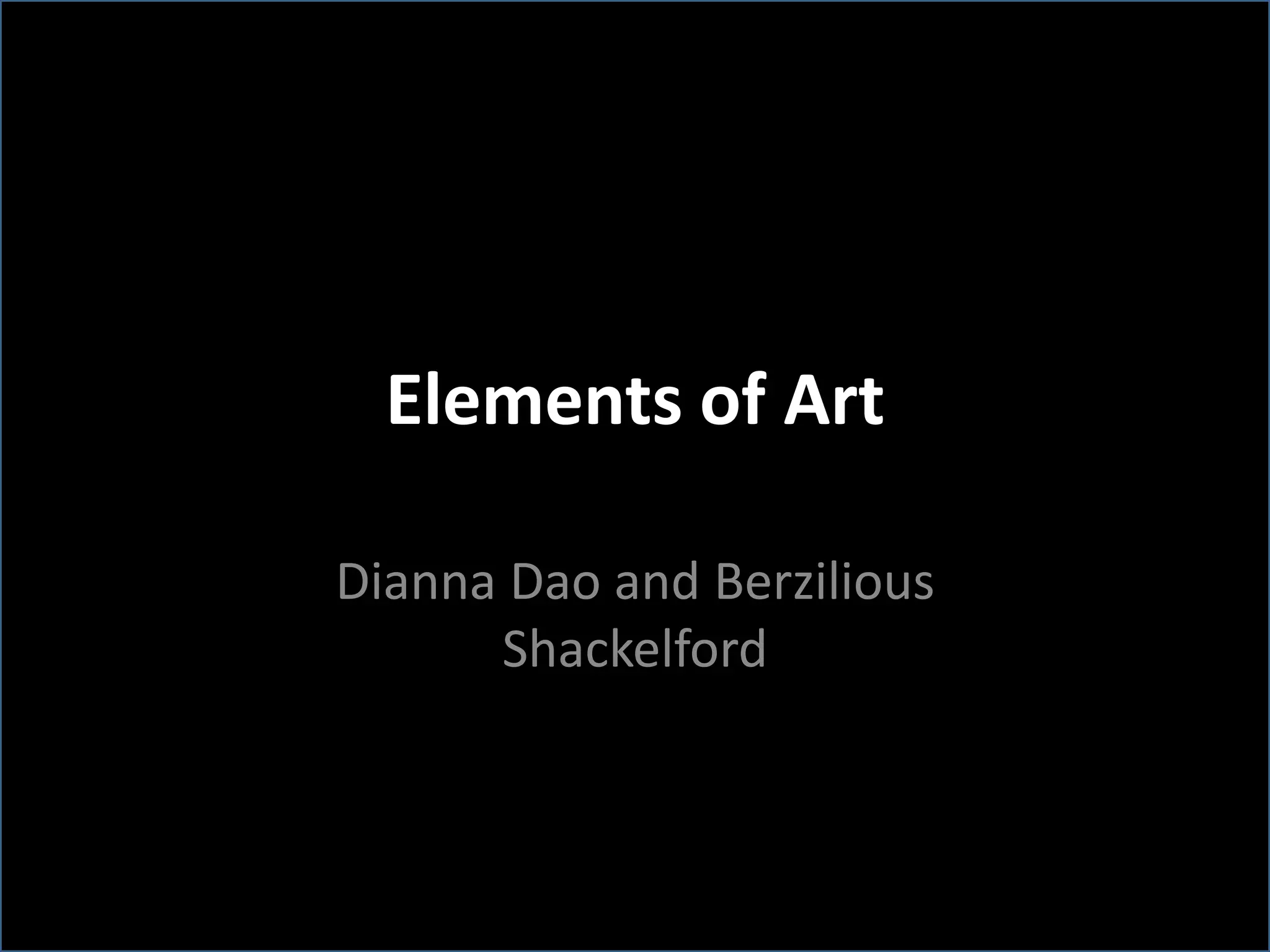 Elements of Art powerpoint | PPTX