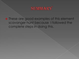 Elements of art scavenger hunt nick | PPT