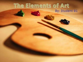 Elements of art student example ppt | PPTX