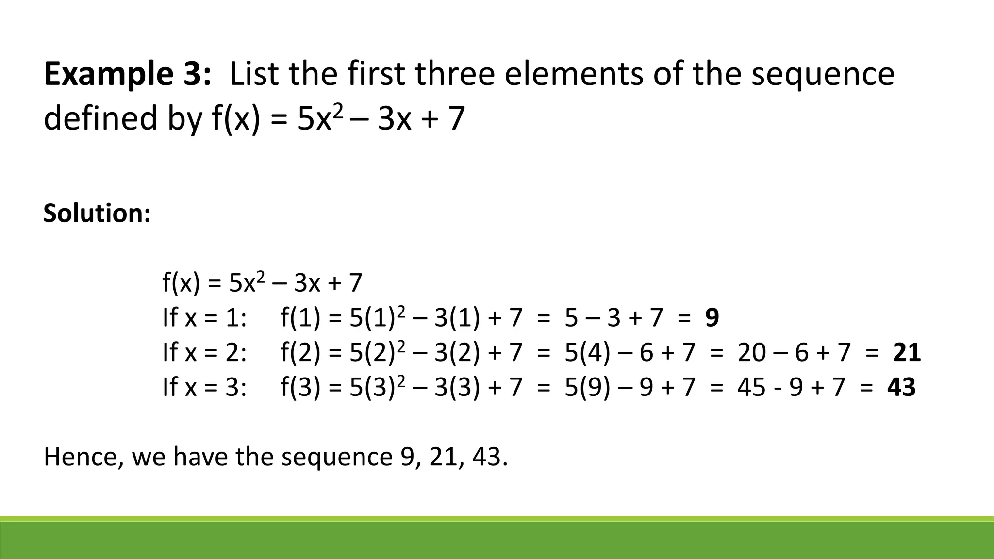 Elements of a sequence | PPT