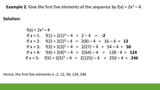 Elements of a sequence | PPTX