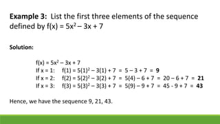 Elements of a sequence | PPT