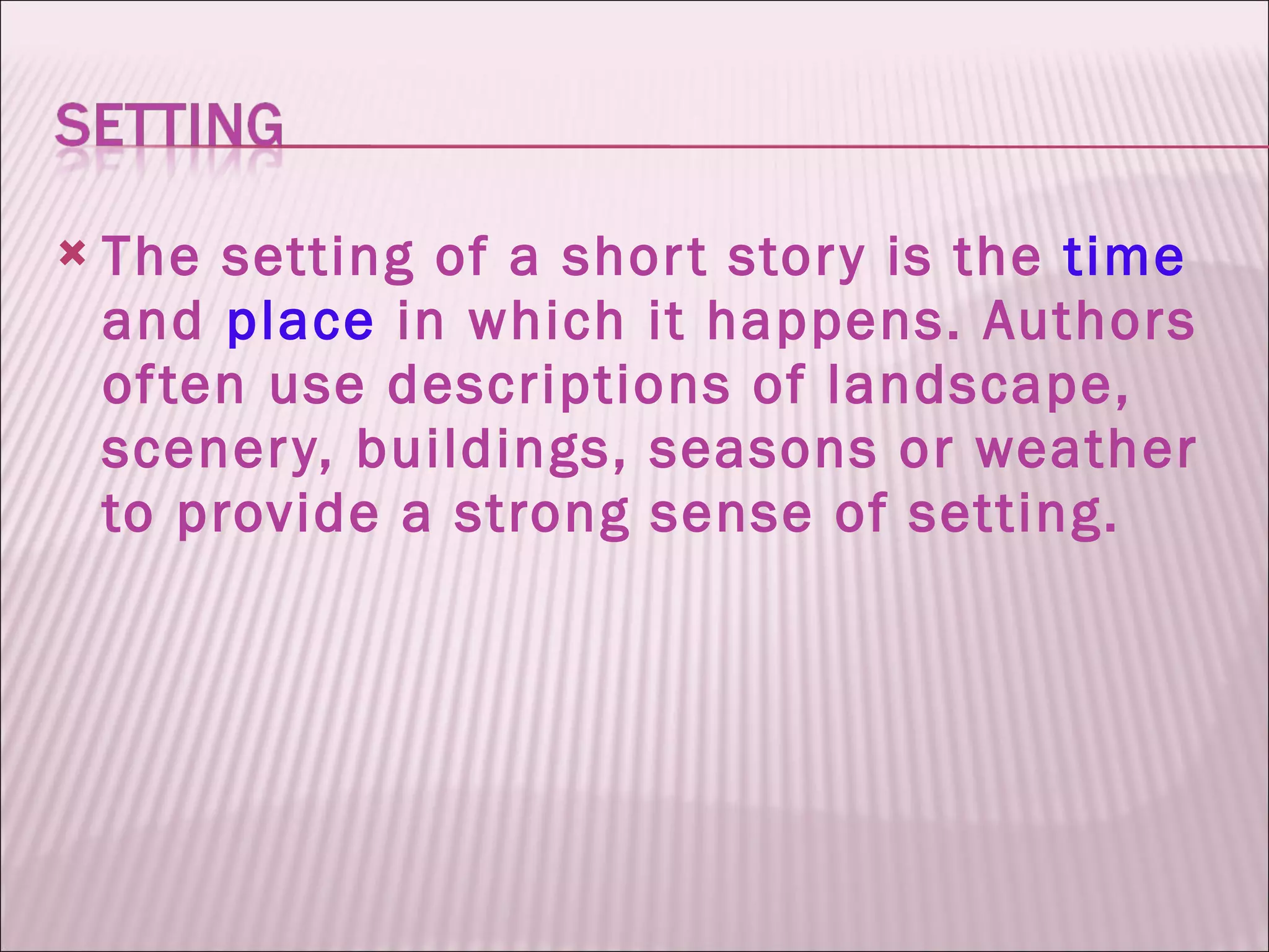 Elements Of A Short Story | PPT