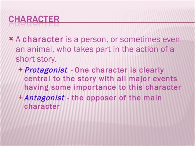 Elements Of A Short Story | PPT