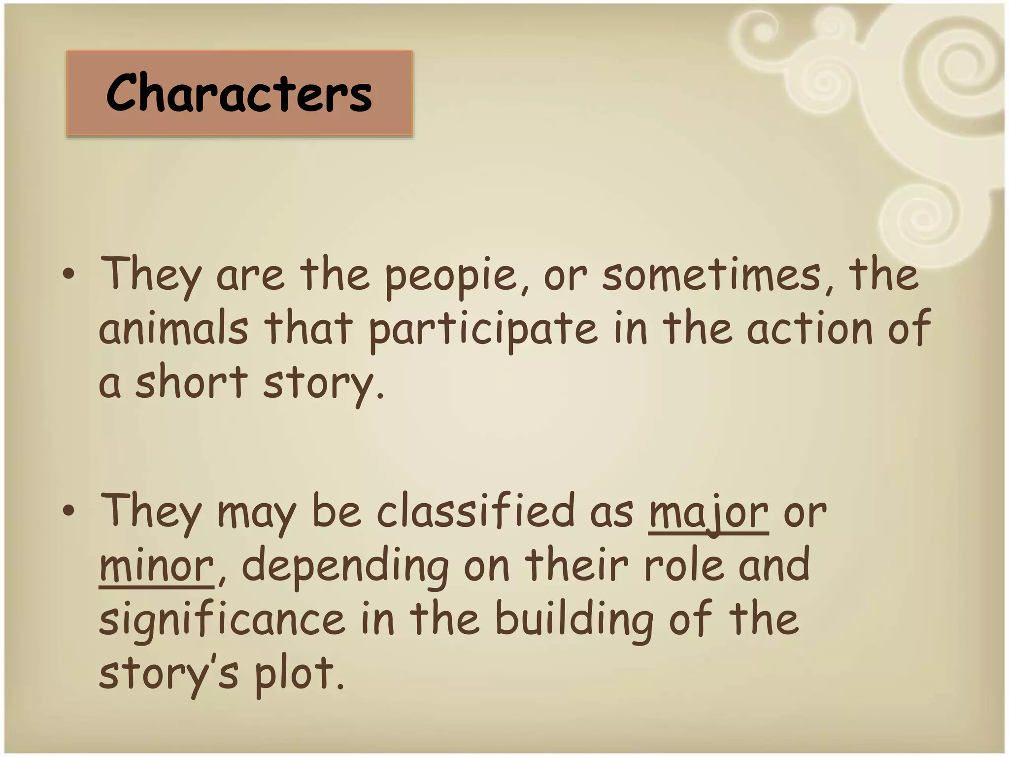 Elements of a Short Story | PPTX