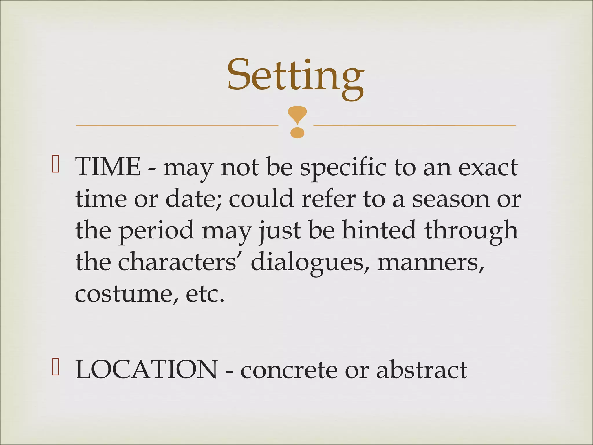 Elements of a Short Story | PPT