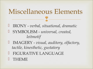 Elements of a Short Story | PPT