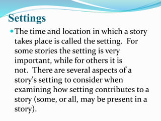 Elements of a shortstory | PPTX