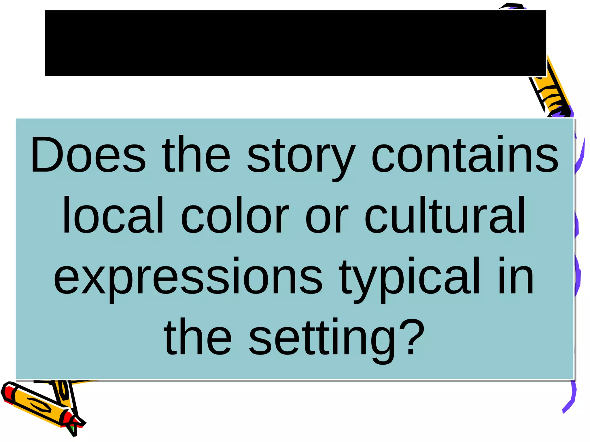 Elements of a short story | PPT