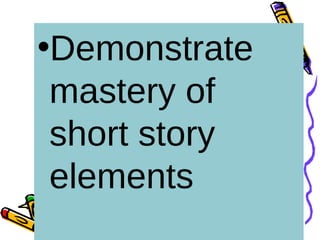 Elements of a short story | PPT