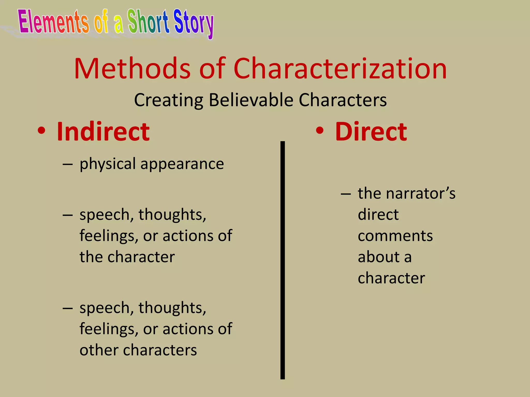 Elements of a Short Story.ppt | Drama | Genres