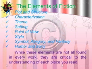 ELEMENTS OF A SHORT STORY POWERPOINT.ppt