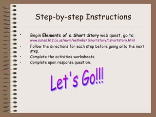 Elements of a short story (language arts) | PPT