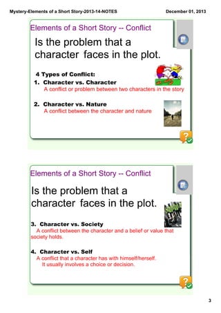 Elements Of A Short Story Notes | PDF