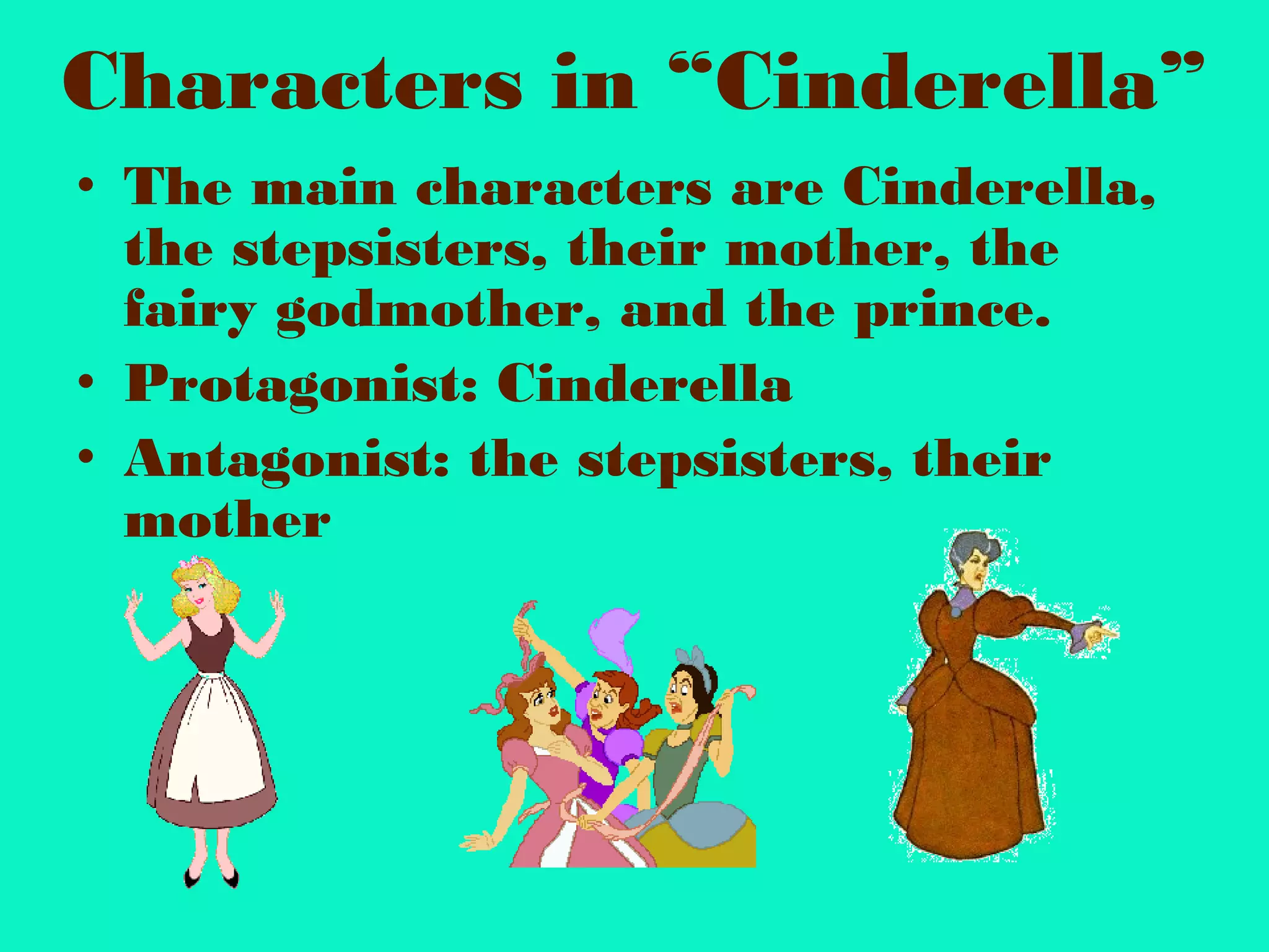 Elements of a short story with cinderella examples | PPT