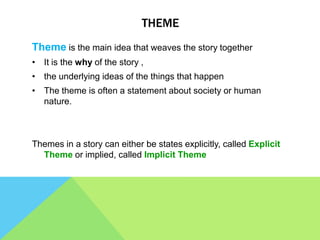 Elements of a story | PPT