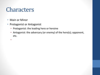 Elements of a story | PPTX